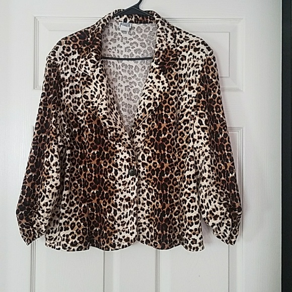 vamp | Jackets & Coats | Cheetah Print Blazer | Poshmark